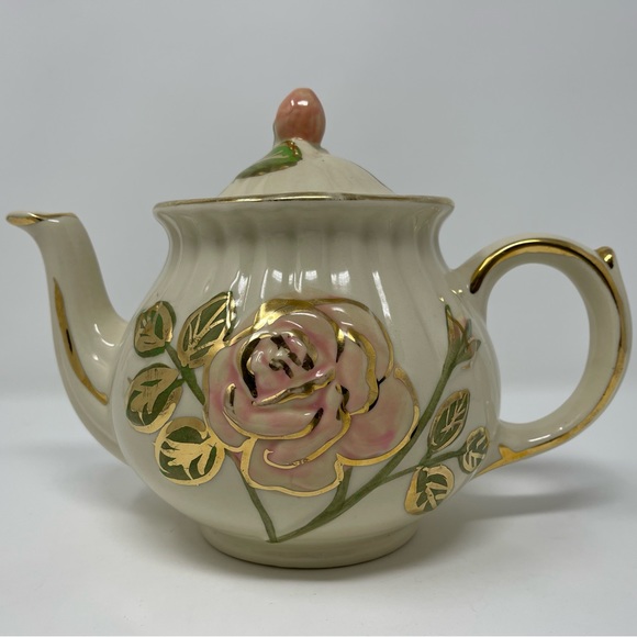 Dining | Vintage Porcelain Flower Tea Pot | Poshmark